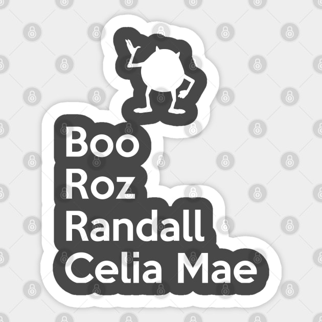 Monsters Inc. - Sidekicks - Disney - Sticker | TeePublic