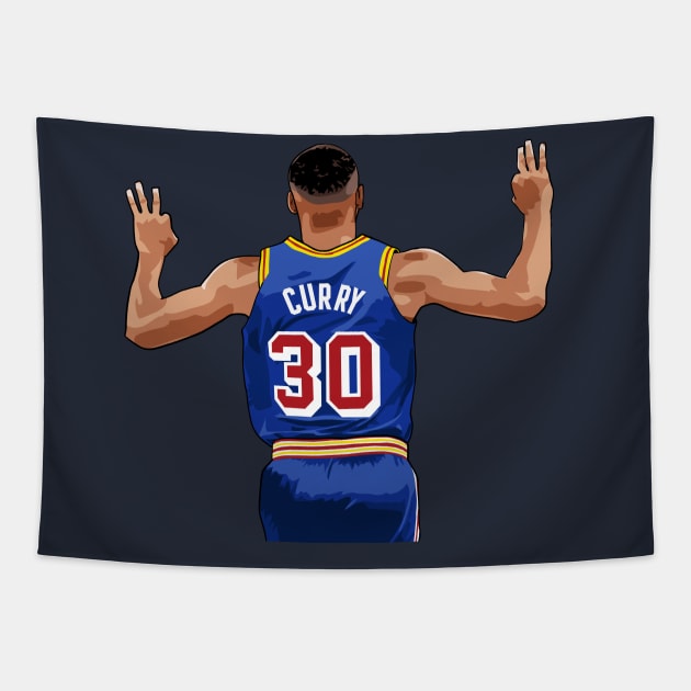 Stephen Curry Vector Back - Stephen Curry - Tapestry | TeePublic