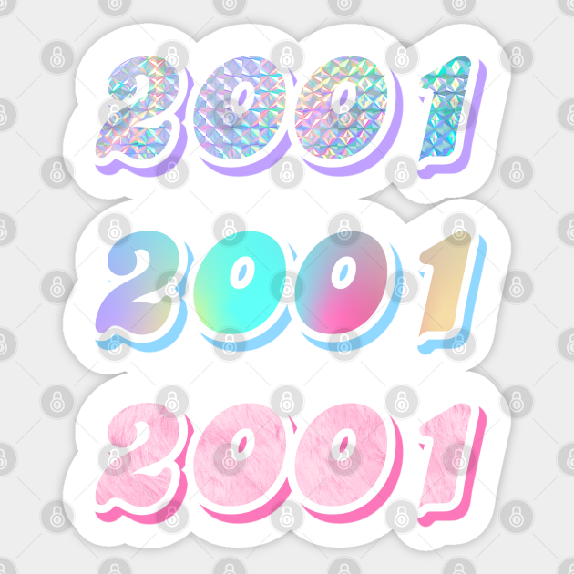 2001 aesthetic pack - 2001 - Sticker | TeePublic