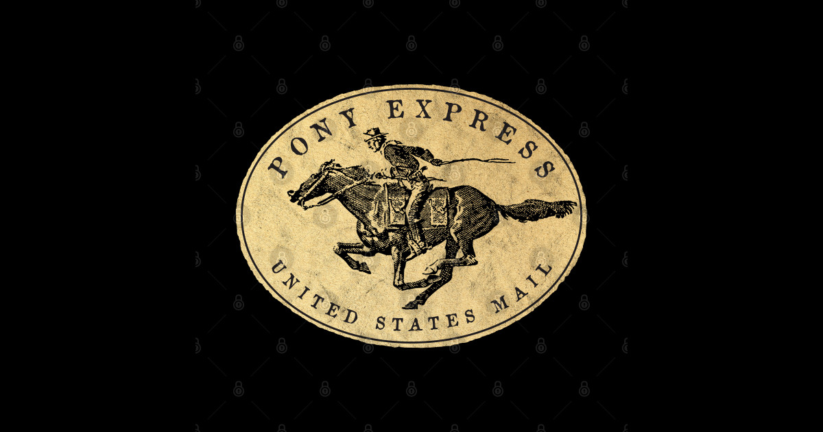 Vintage USPS Pony Express 2 by © Buck Tee Originals - Pony Express - T ...