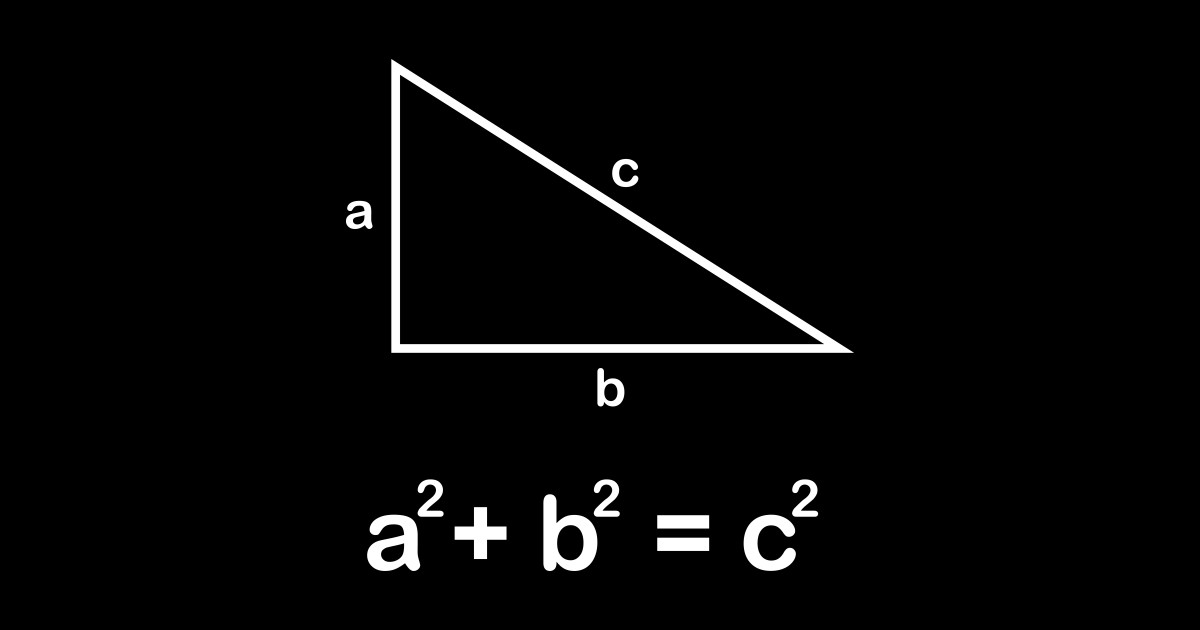 pythagorean theorem - Pythagorean Theorem - Sticker | TeePublic
