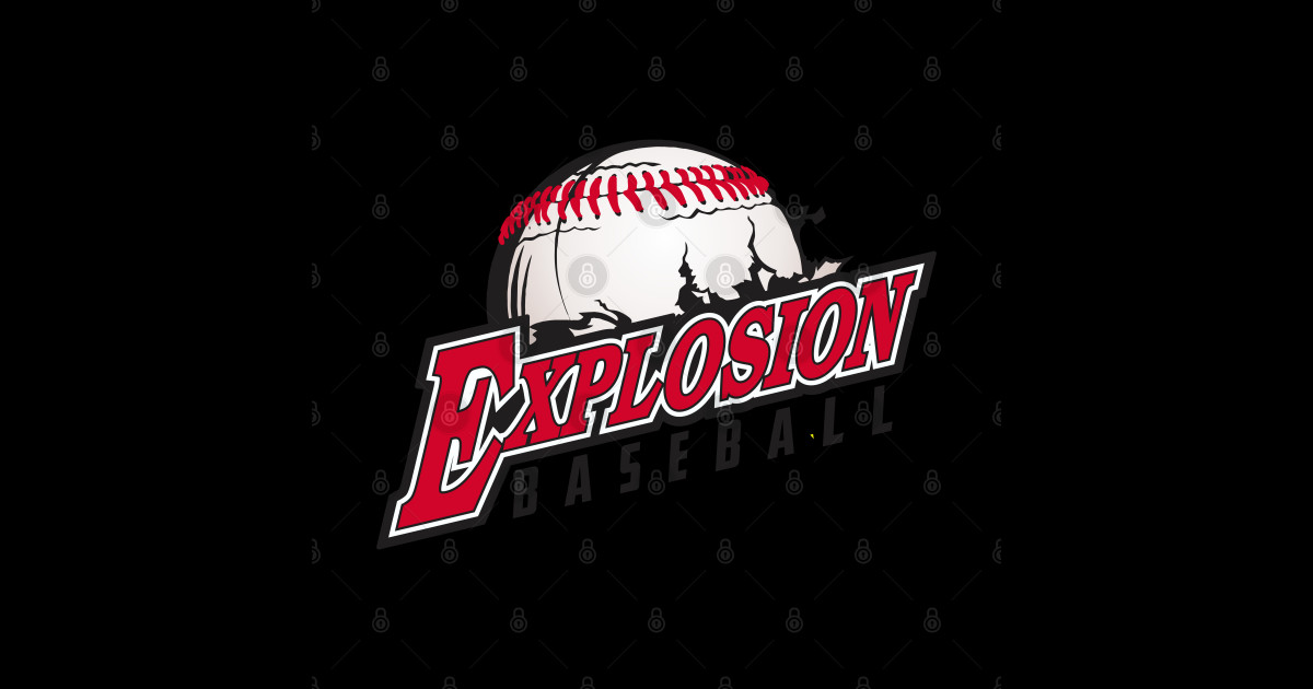 Explosion Baseball - Explosion - Sticker | TeePublic