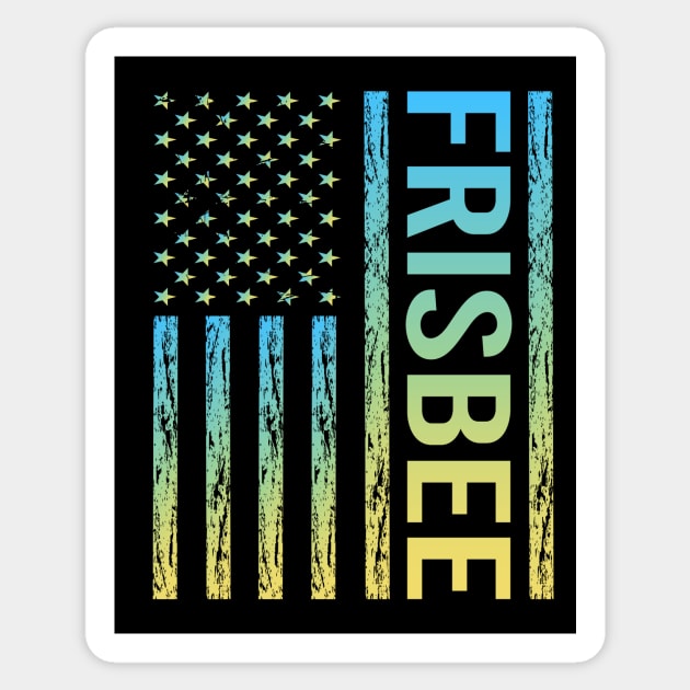 Gradient Flag 02 Frisbee - Frisbee - Sticker | TeePublic