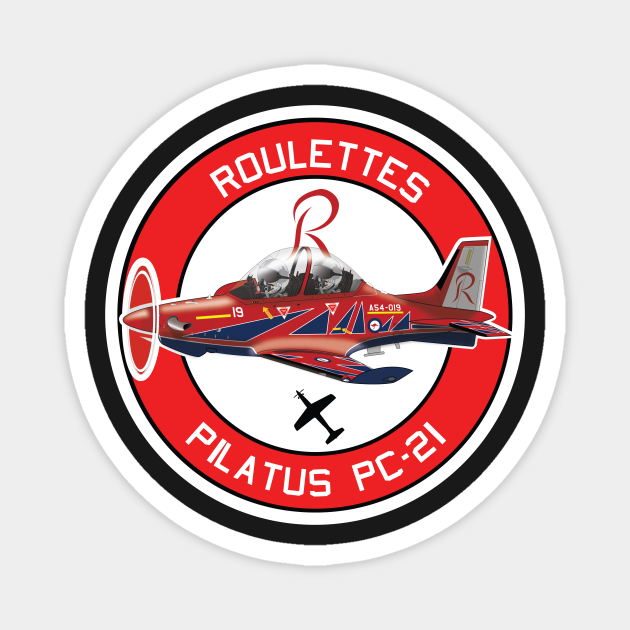 Pilatus PC-21 RAAF Roulettes - Raaf - Magnet | TeePublic
