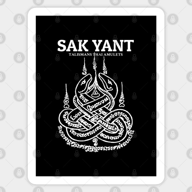 Sak Yant Muay Thai Snake - Muay Thai - Sticker | TeePublic