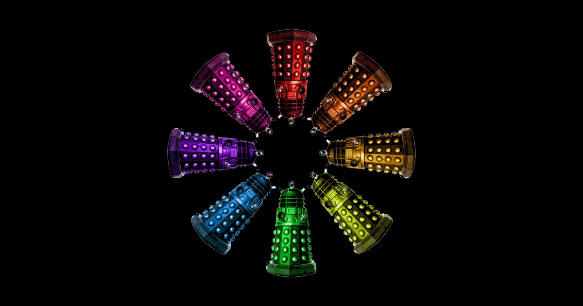 COLORFUL DALEKS - Doctor Who - T-Shirt | TeePublic