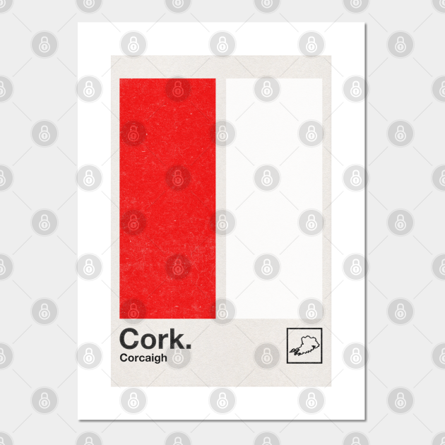 County Cork / Original Retro Style Minimalist Poster Design - County ...