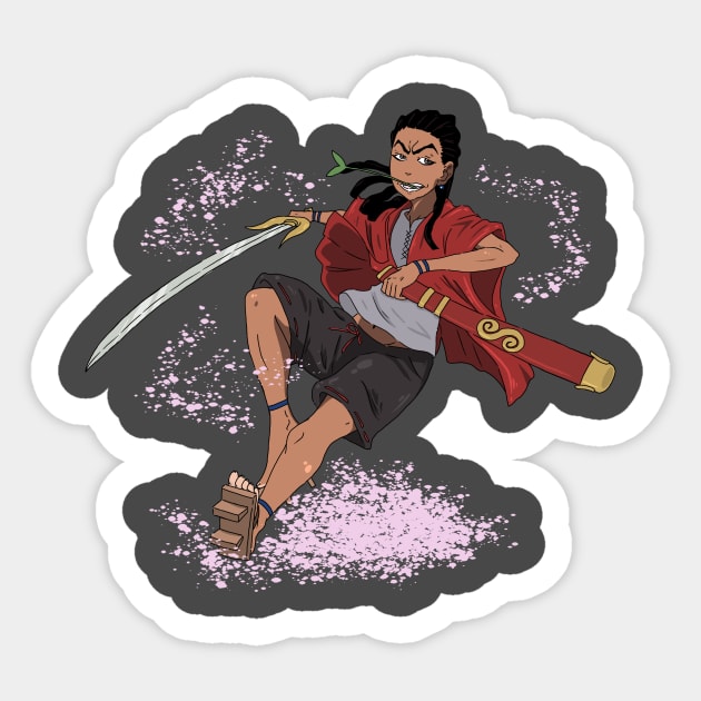 Riley x Mugen - Samurai Champloo - Sticker | TeePublic