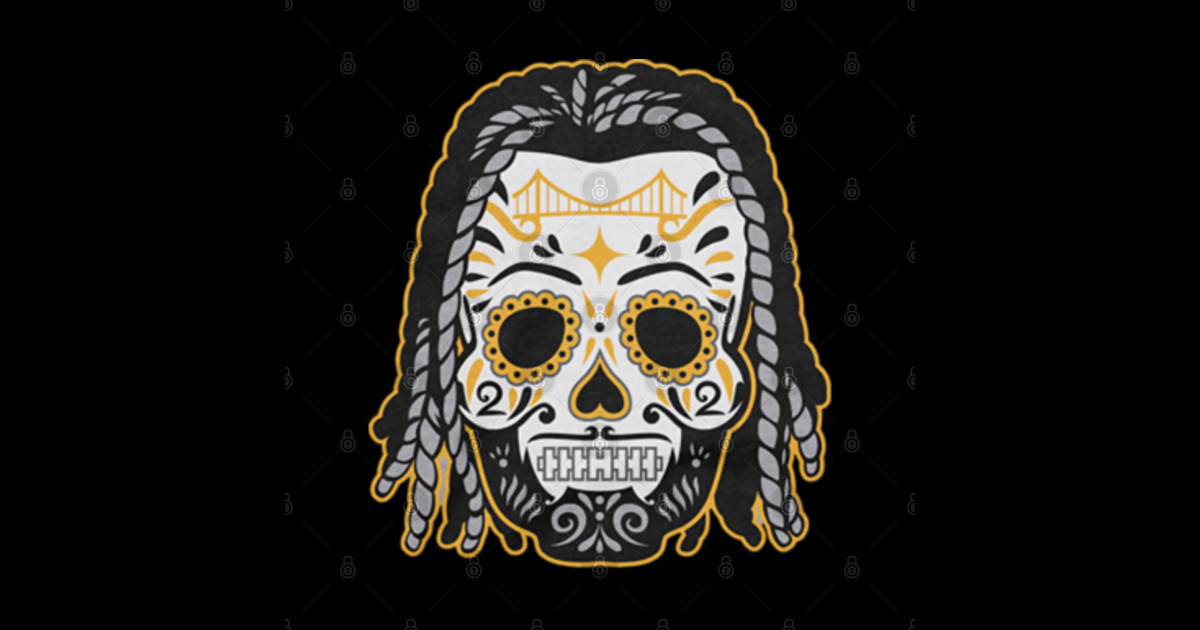 Najee Harris Sugar Skull - Najee Harris - Sticker | TeePublic