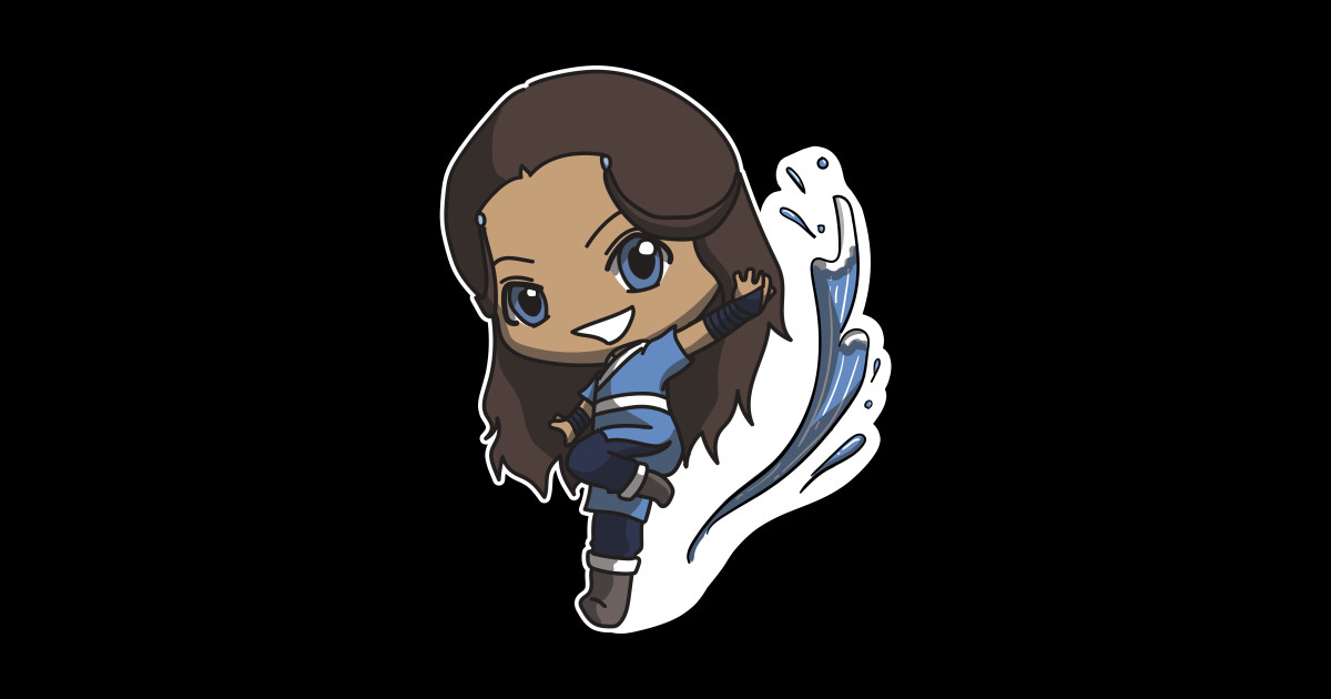 Avatar the Last Airbender Chibi Katara Sticker - Avatar - Sticker ...