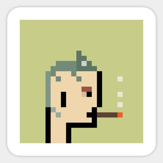 Pixel Art / Chameleon Mohawk / ToolCrypto #3 NFT - Chameleon - Sticker ...