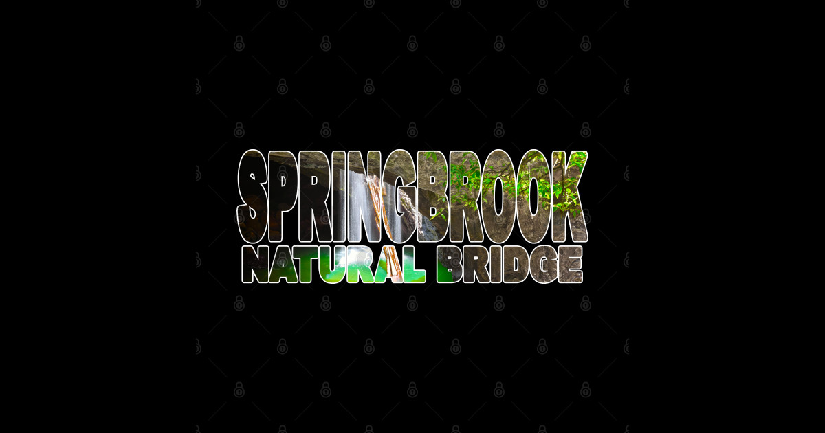 SPRINGBROOK Natural Bridge - Gold Coast QLD - Springbrook - Sticker | TeePublic