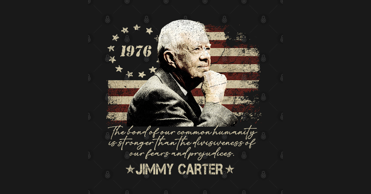 Vintage Jimmy Carter 1976 39th President USA - Jimmy Carter - T-Shirt ...