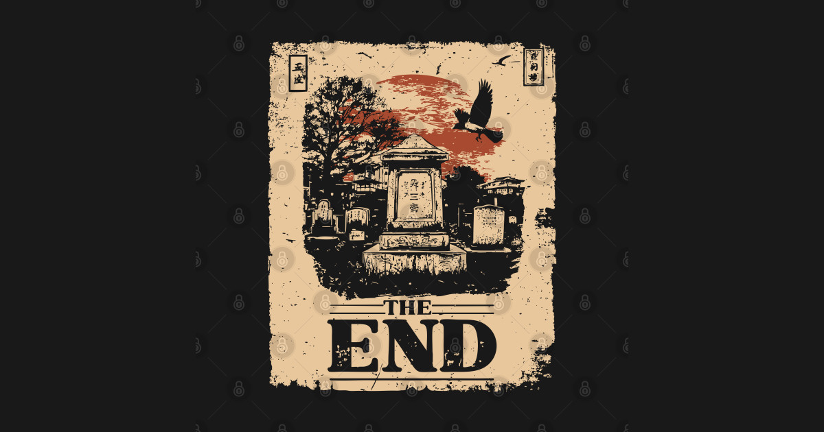 The End Retro Apocalypse Poster - Gamer Gift - T-Shirt | TeePublic