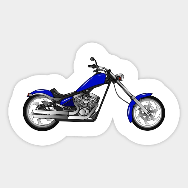 Chopper motorcycle cartoon illustration - Chopper Motorcycle Cartoon ...