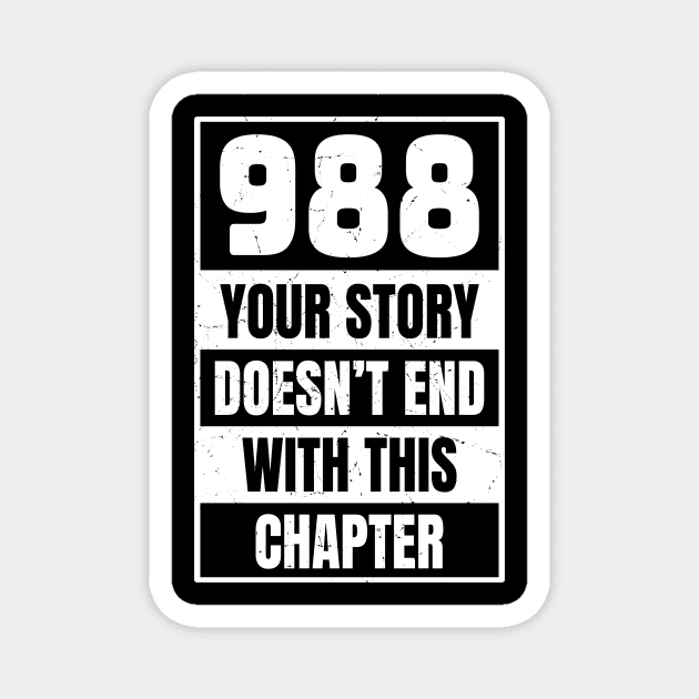 988 - Suicide Prevention Bold White Textured - Suicide Prevention ...