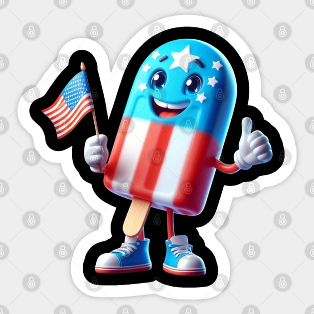 4th Of July boys kids Popsicle USA American flag Patriotic - 4th Of ...
