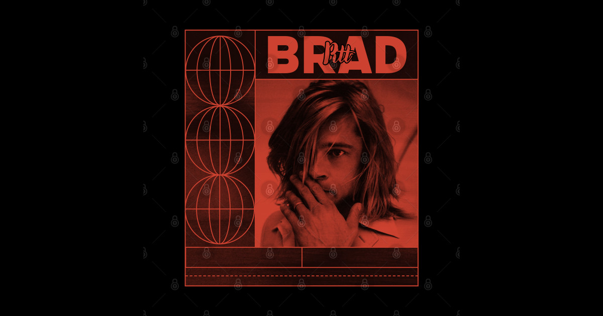 Brad Pitt - Brad Pitt - Sticker | TeePublic