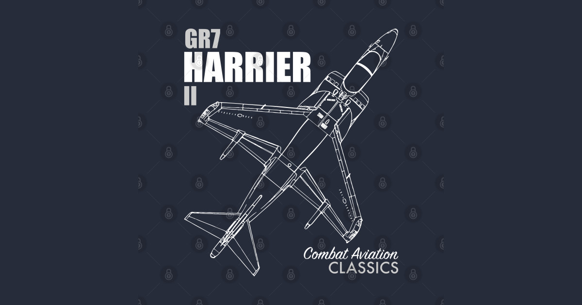 Harrier GR7 (Front & Back Logo) - Harrier 2 - T-Shirt | TeePublic