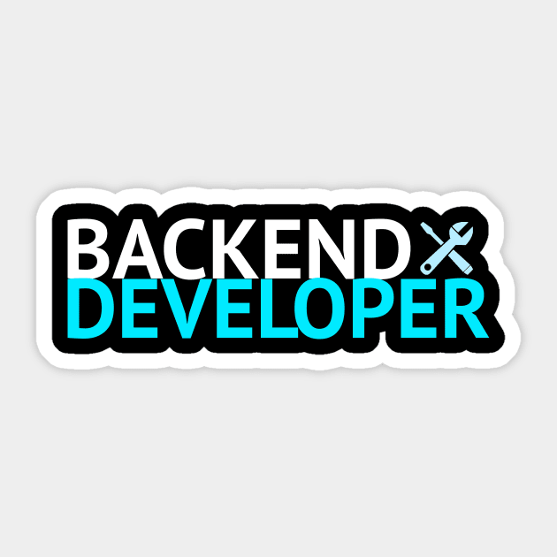 Backend developer - Developer - Sticker | TeePublic