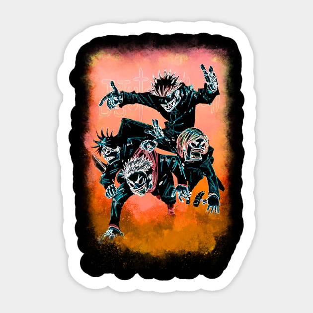 Tim Gojo Satoru - Tim Gojo Satoru - Sticker | TeePublic