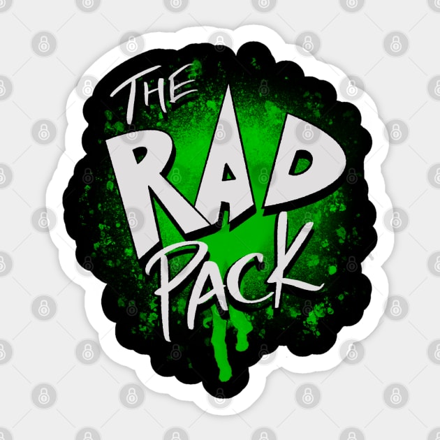 The Rad Pack Logo (Slime Pack) - Radpack - Sticker | TeePublic