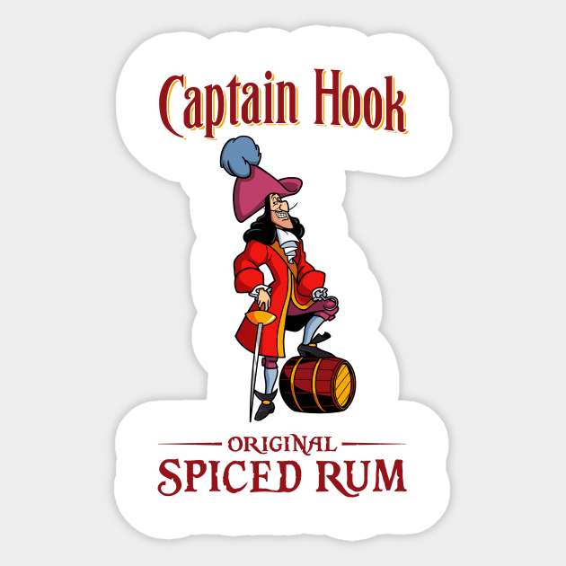 Captain Hook Spiced Rum - Captain Hook - Sticker | TeePublic