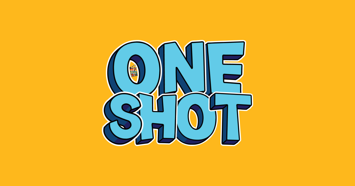 One Shot Blue Logo - Moving Panels - T-Shirt | TeePublic