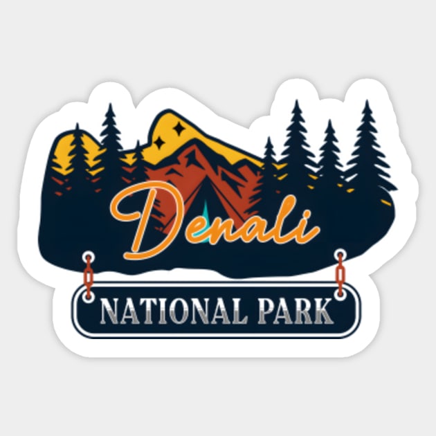 Denali National Park - Denali - Sticker | TeePublic