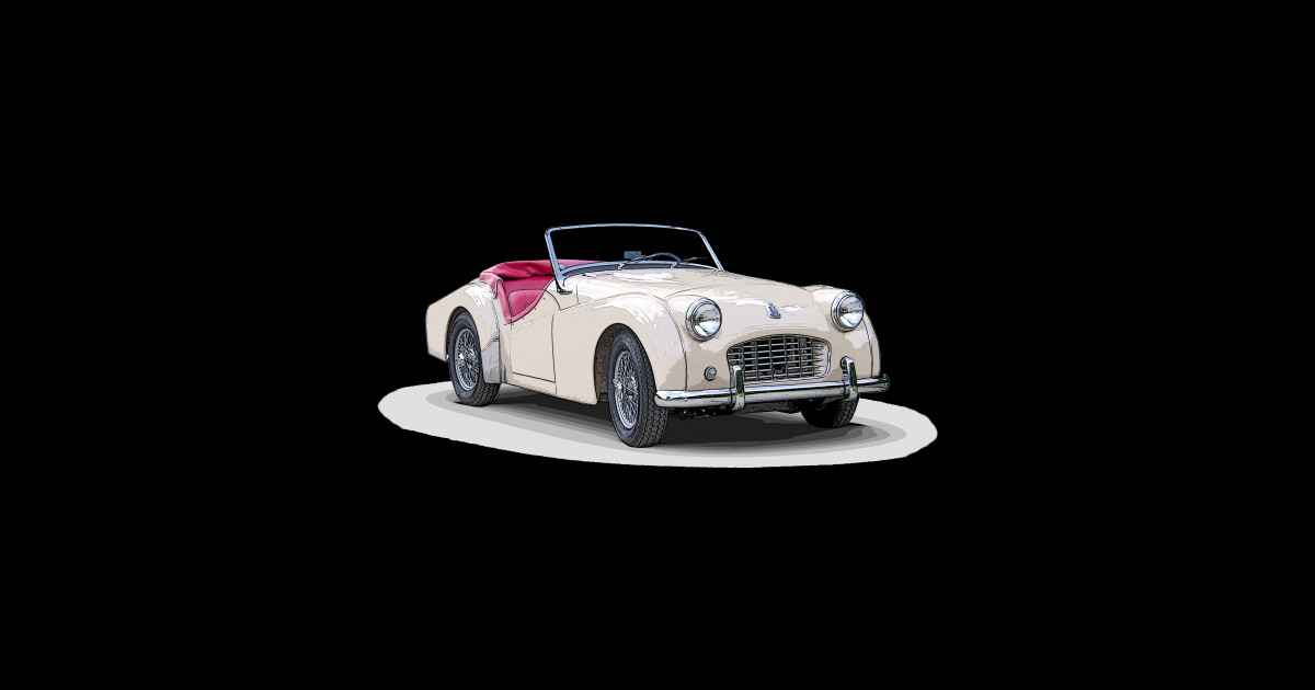 1957 Triumph TR3 - Vintage Triumph Tr3 - Sticker | TeePublic