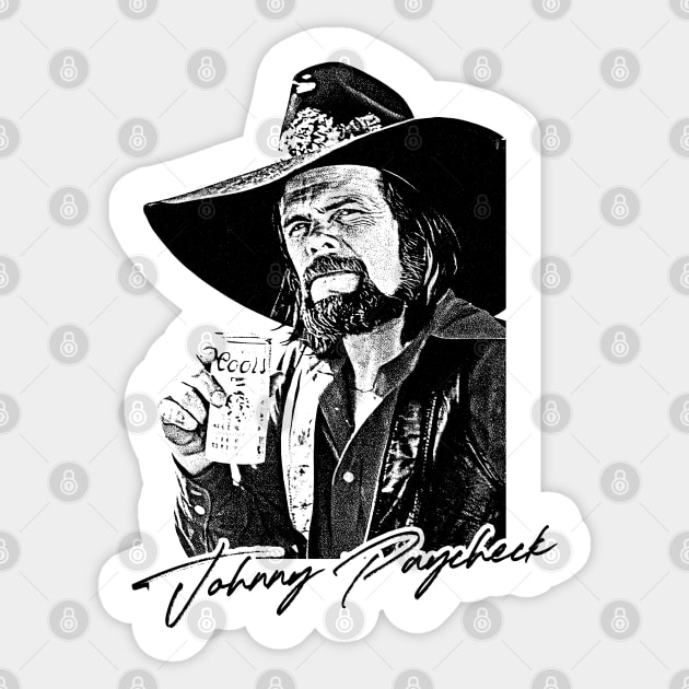 Johnny Paycheck / Retro Style Outlaw Country Fan Design - Johnny ...