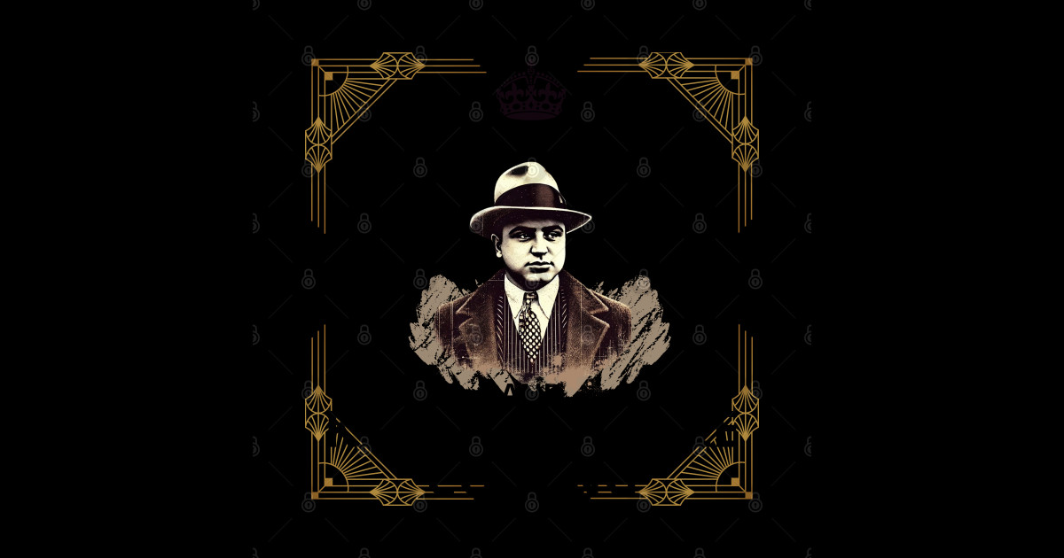Al Capone - Drinking Funny - Sticker | TeePublic