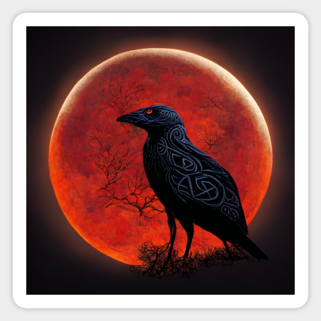 Celtic Raven - Raidho - Sticker | TeePublic