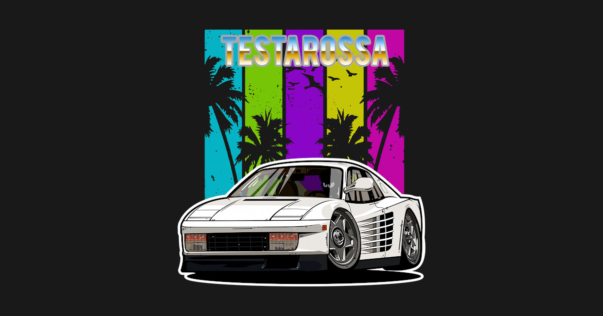Italian Supercar Testarossa - Testarossa - T-Shirt | TeePublic