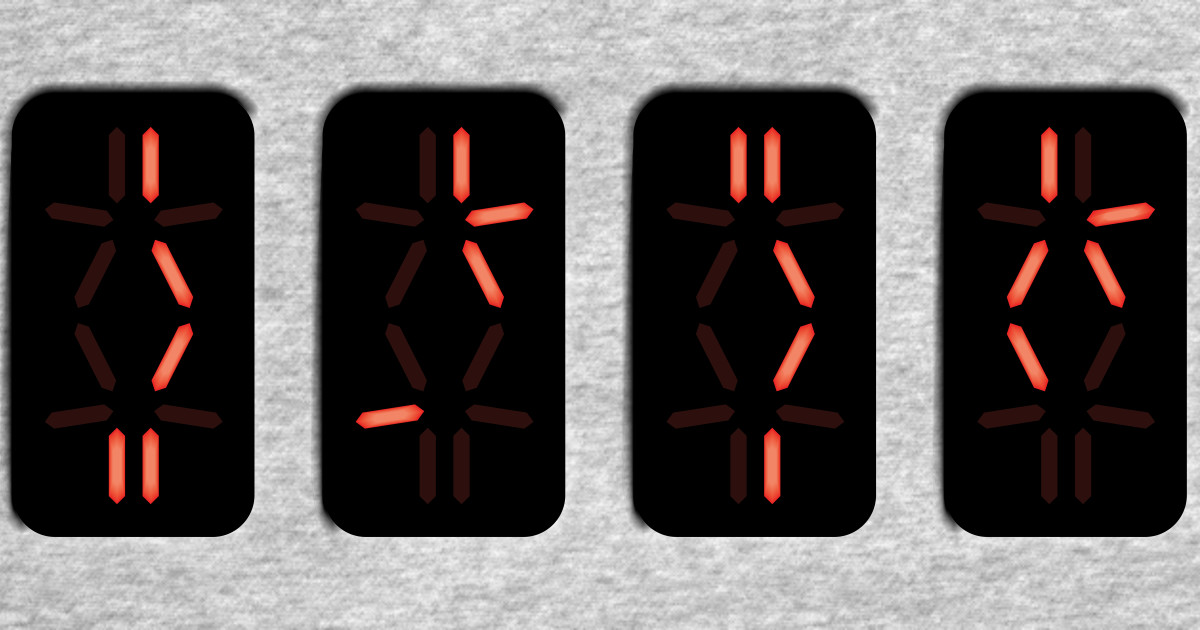 Predator Self-Destruct Countdown Timer - Predator - Baseball T-Shirt ...