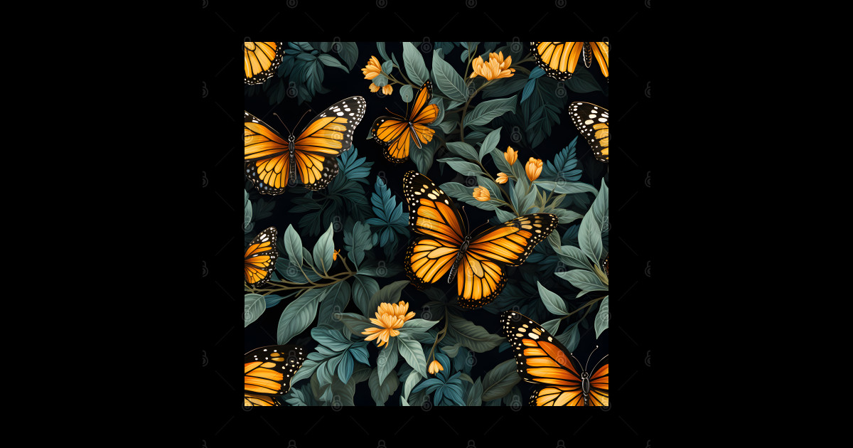 Monarch Butterflies 5 - Monarch Butterfly - Sticker | TeePublic