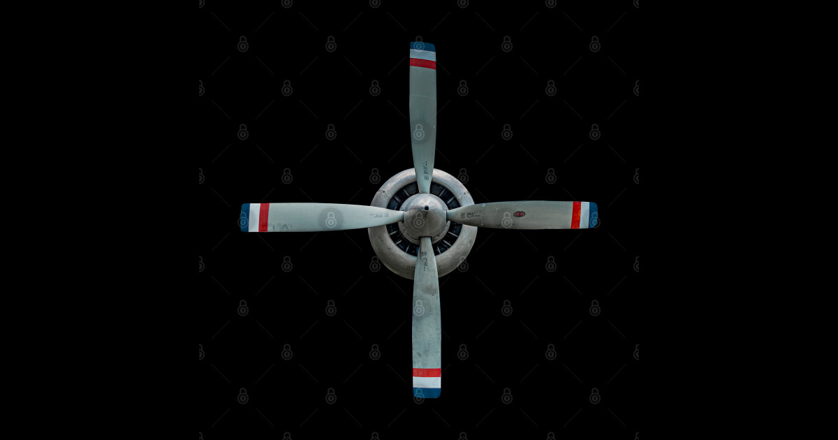 DC 7 Propeller - Propeller - Sticker | TeePublic