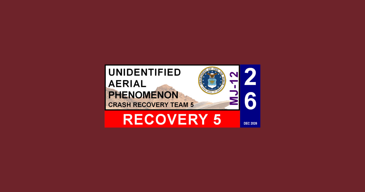 2026 UAP Recovery Vehicle Access Permit - Flying Saucers - T-Shirt ...