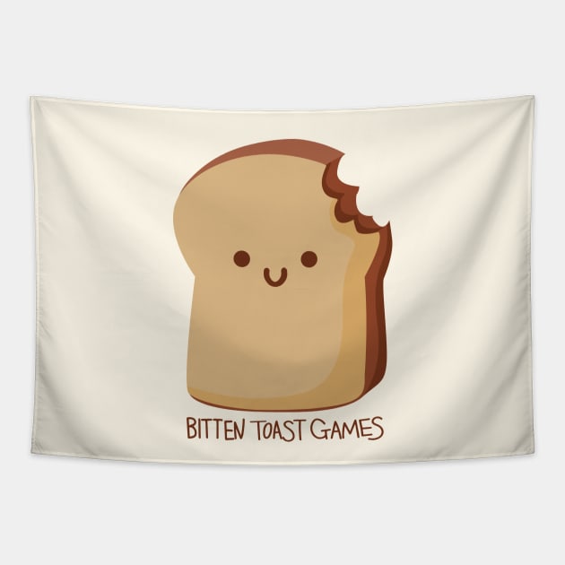 Bitten Toast Games Large Logo - Toast - Tapestry | TeePublic