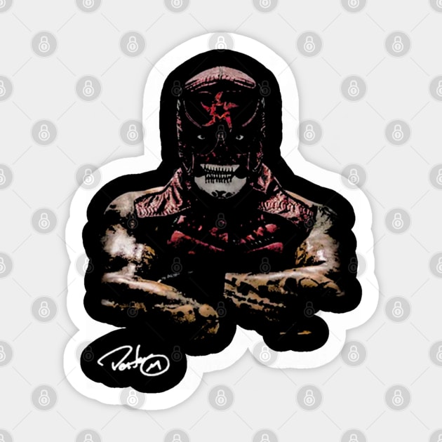 Pentagon Jr Portrait Signature - Pentagon Jr - Sticker | TeePublic