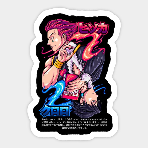 Hunter Hisoka The Magician - Hunter X Hunter - Sticker | TeePublic