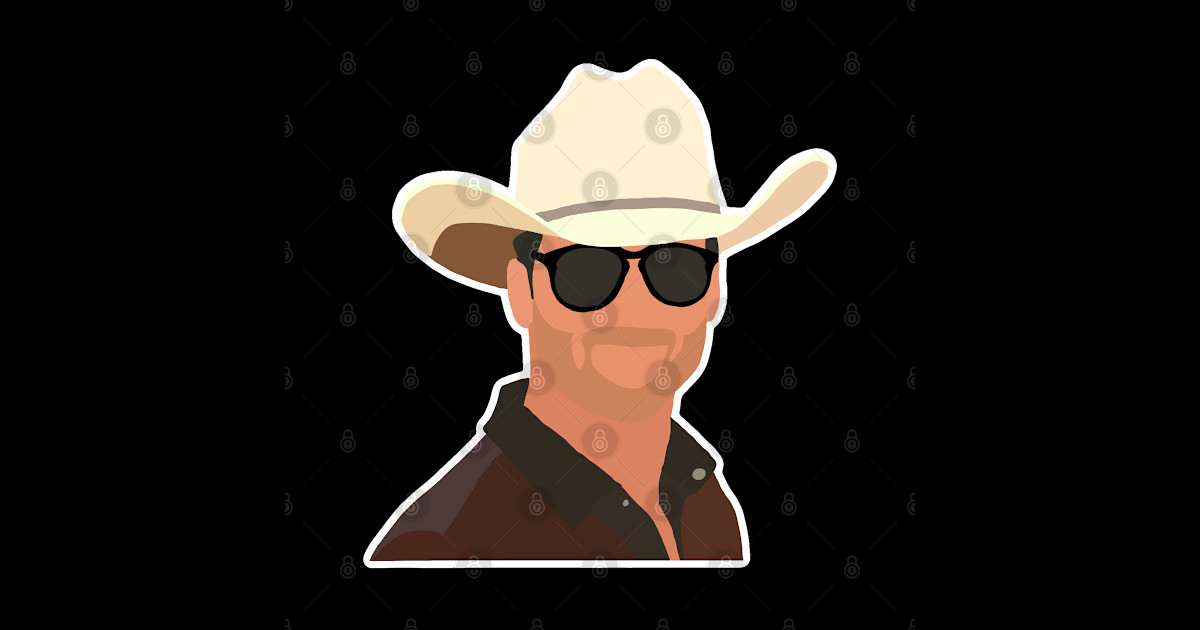 Glen Powell Vector Illustration - Glen Powell - Sticker | TeePublic