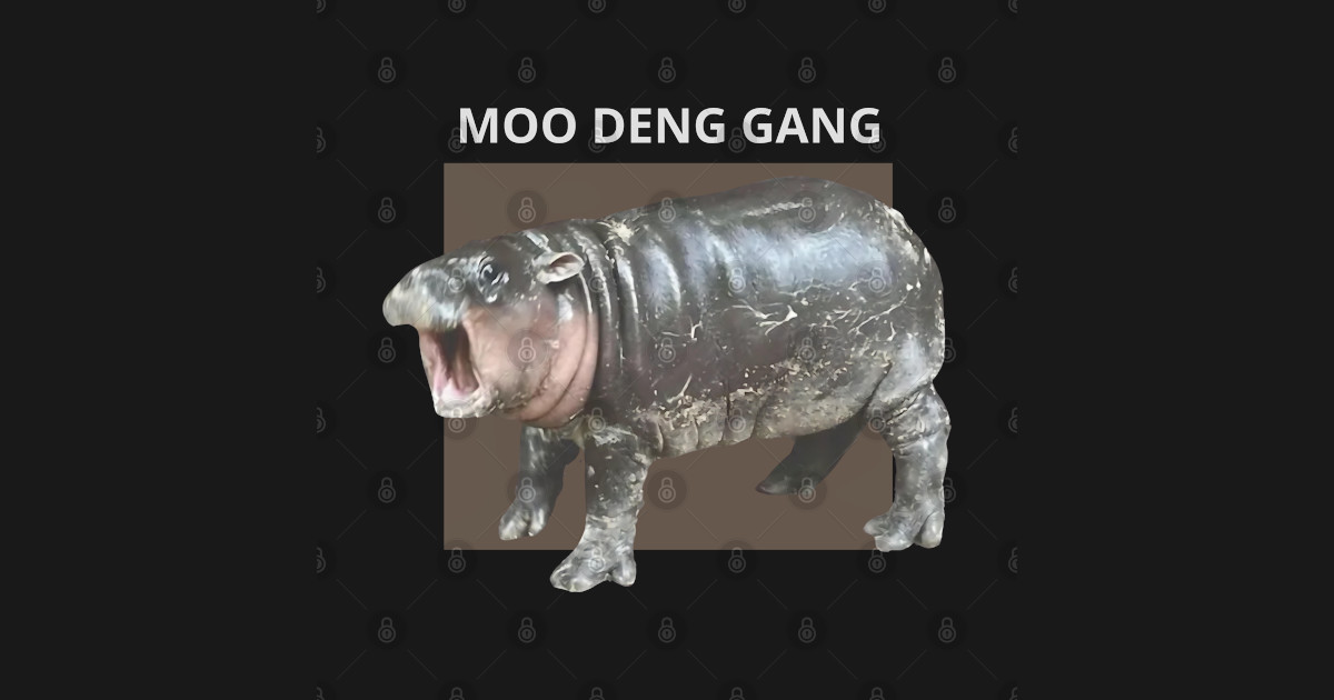 Moo Deng Gang - Moo Deng - T-Shirt | TeePublic