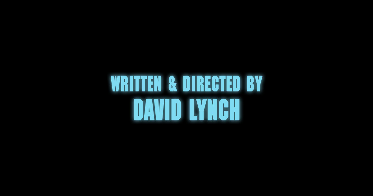 Written & Directed By David Lynch - David Lynch - Sticker | TeePublic