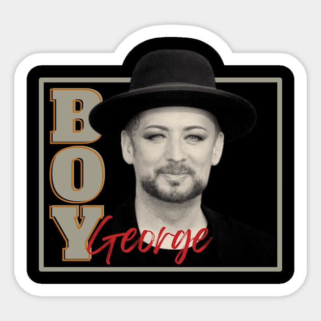 Boy George Aesthetic fan art design - Boy George - Sticker | TeePublic