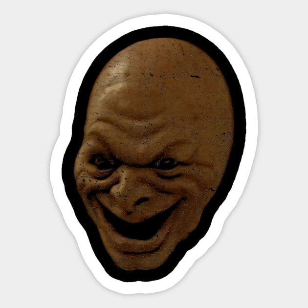 Scary Puppet Face - Tourist Trap - Sticker | TeePublic