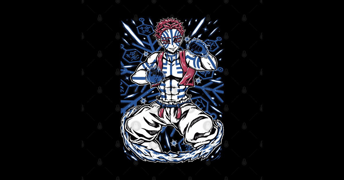 Akaza - Demon Slayer Kimetsu No Yaiba - Sticker | TeePublic