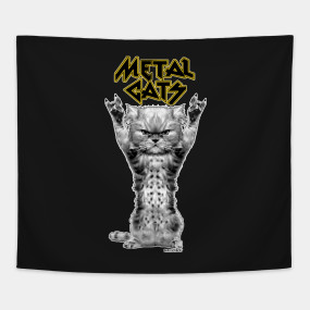 Metal Cats - Cat - T-Shirt | TeePublic