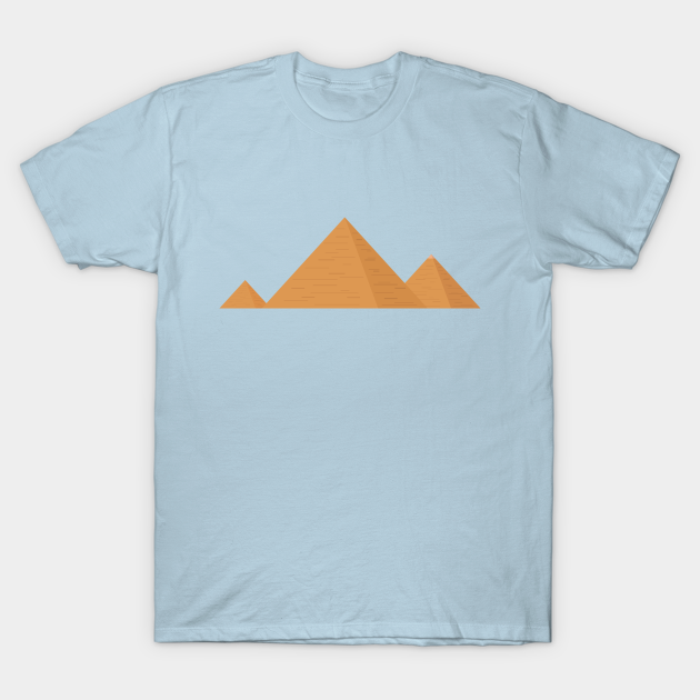 Pyramids flat design icon - Pyramids - T-Shirt | TeePublic