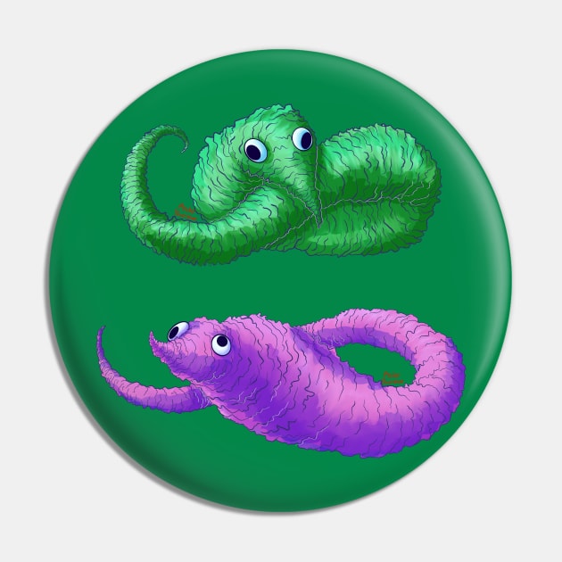 Squirmles / Worm On A String - Worm On A String - Pin | TeePublic